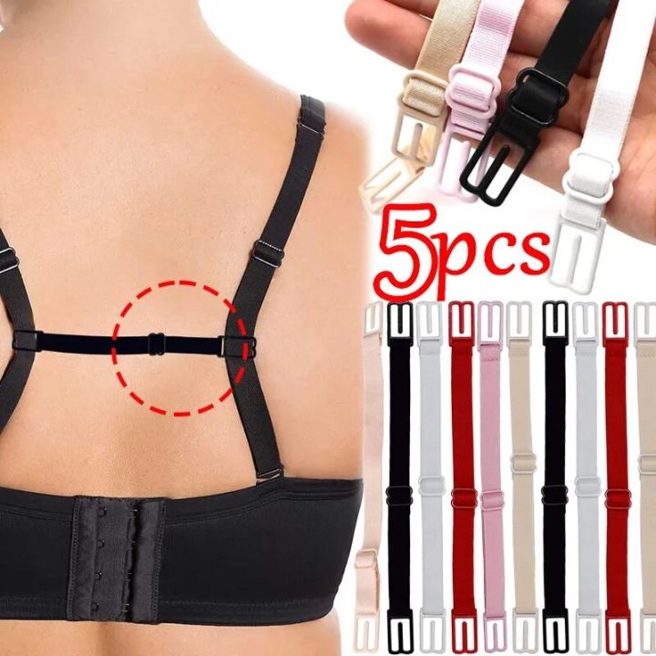 5Pcs Women's Adjustable Bra Strap Holder All Match Invisible Non-slip ...