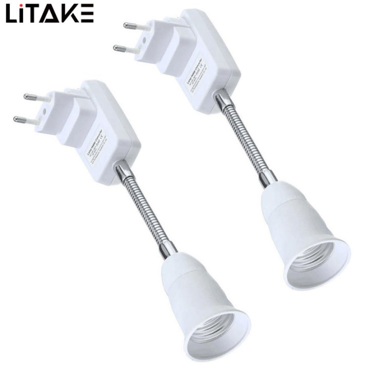 E27 Socket Adapter With On/Off Switch Gooseneck Flexible Light Bulb ...