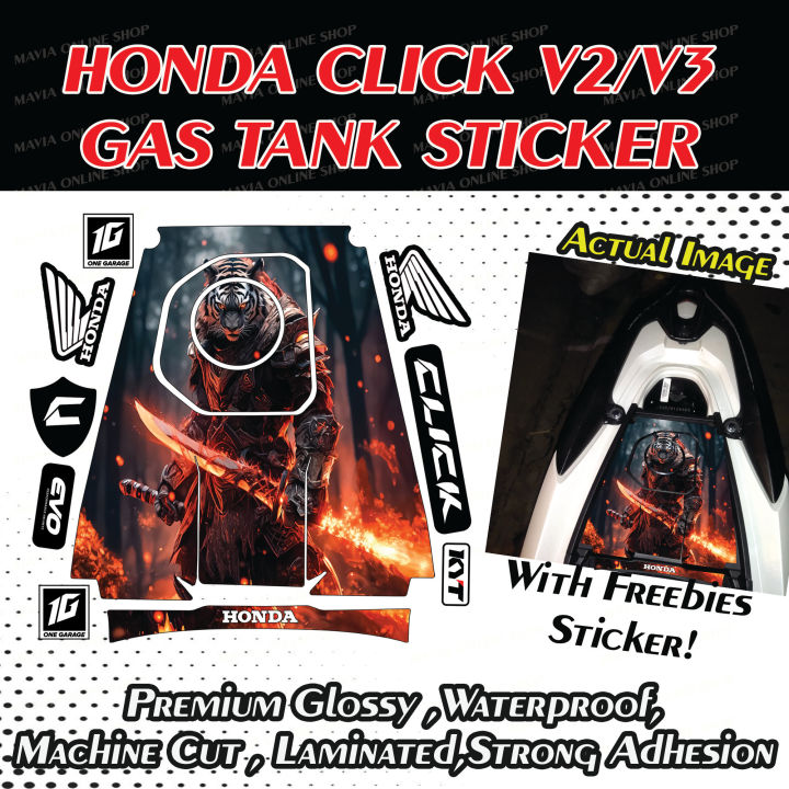 Sticker for Gas Tank Decals for Honda click V2/V3/V4 | Lazada PH