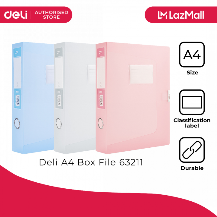 Deli A4 Box File 63211 [7963211] | Lazada PH