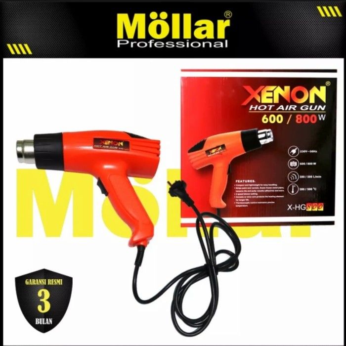 Alat Pemanas Untuk Sablon Kaos Pengerig XENON XHG800 HOT GUN NEW MODEL ...