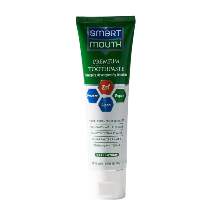 SmartMouth Premium Toothpaste for Elite Oral Health Protection, Mild ...