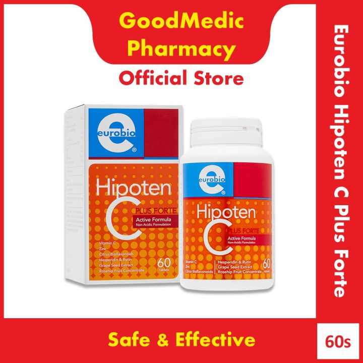 Eurobio Hipoten C Plus Forte Active Formula Tablet (60s) | Lazada