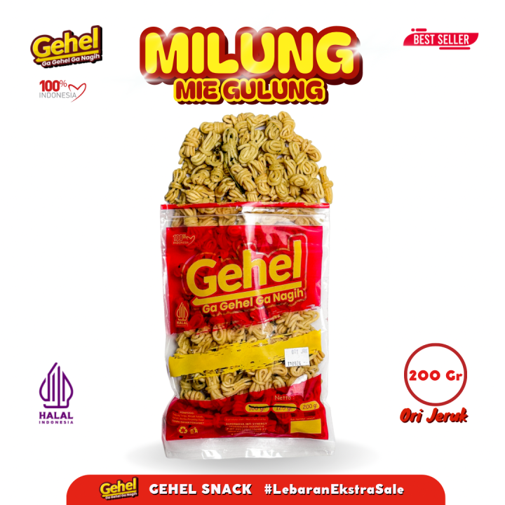 GEHEL SPESIAL LAUNCHING MILUNG ORIGINAL ASIN JERUK 200GR, Mie Uwel ...