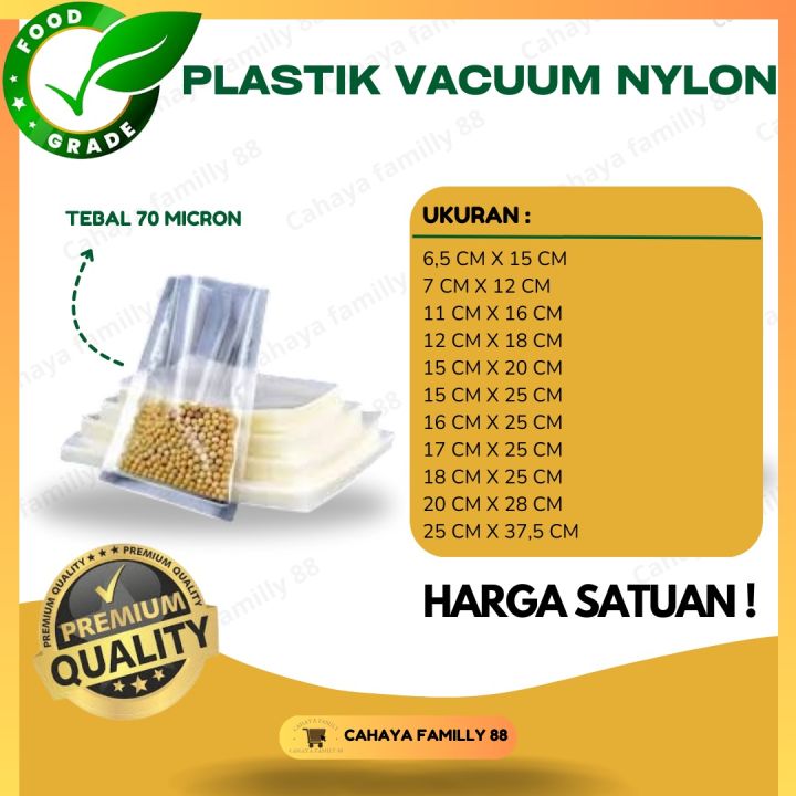 Plastik Vacum / Vacuum / Vakum Bag Sealer Nylon Makanan Kemasan Bening ...