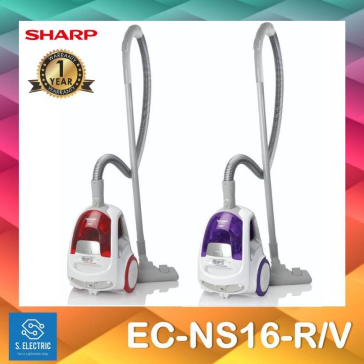 Woww สุดคุ้ม พร้อมส่ง สั่ง1ชิ้น/1ออเดอร์พร้อมส่ง เครื่องดูดฝุ่น SHARP EC-NS16-R/V 1,600วัตต์ ...