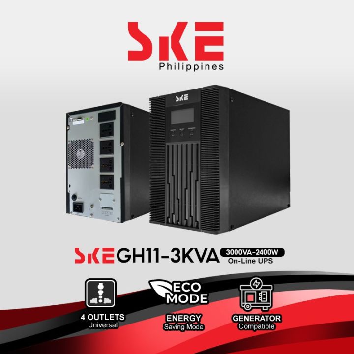 SKE UPS 3000VA-2400W Uninterruptible Power Supply, On-line Double ...