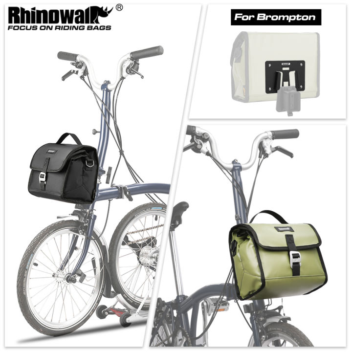 Rhinowalk Folding Bicycle Front Bag 4L-7L Insulated Bicycle Front Bag ...