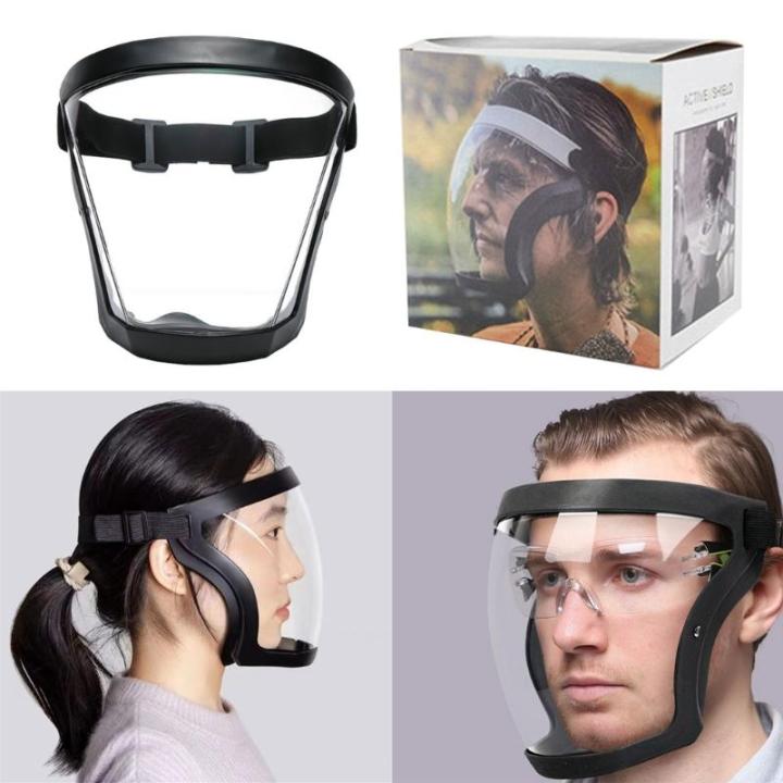 Light Weight Faces Shield Full Faces Clear Protections Mask AntiFog ...