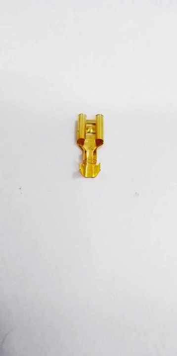 6.3MM / 4.8MM NON-INSULATED CRIMP BLADE MALE SPLICE SPADE WIRE CLIP ...