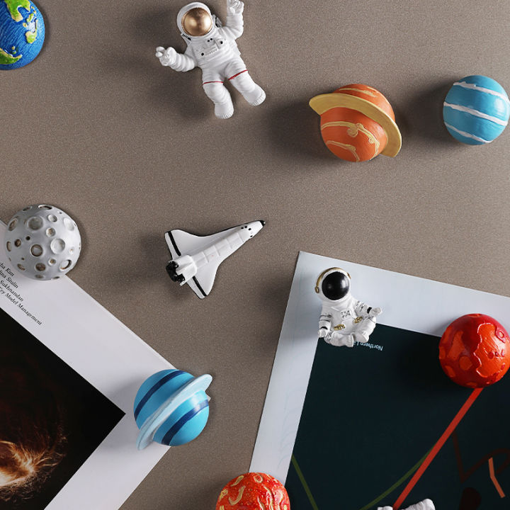 SWEEJAR 1 Pc Refrigerator Magnet Magnetic Alien Astronaut Resin Strong ...