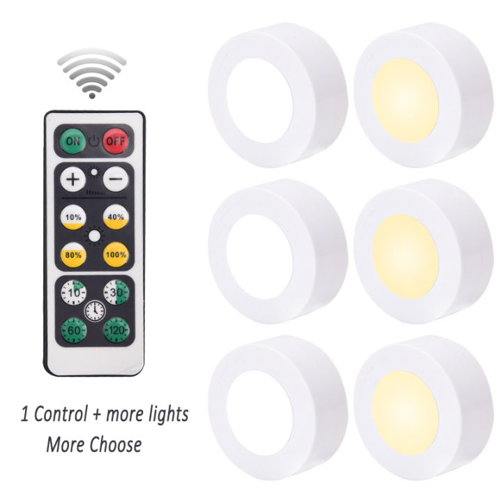 slitinto Night Light Wireless Dimmable Under Cabinet Light Touch Sensor ...