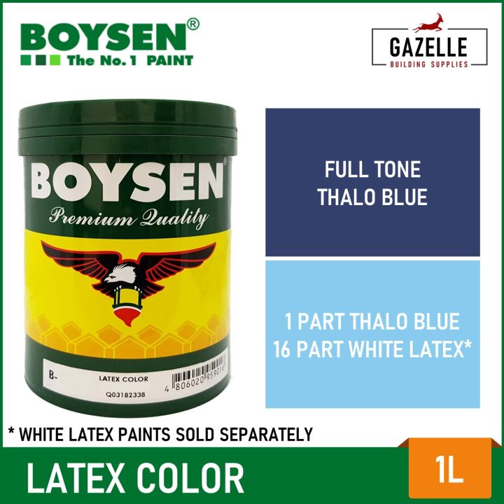 Boysen Latex Color Full Tone Thalo Blue - 1L | Lazada PH