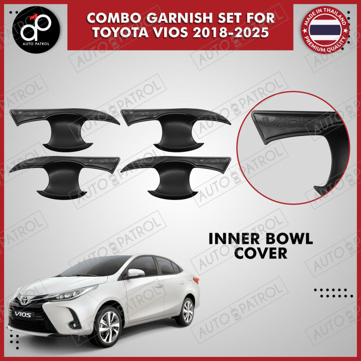 TOYOTA VIOS 2018-2025 Inner Bowl Garnish Matte Black (Made in Thailand ...
