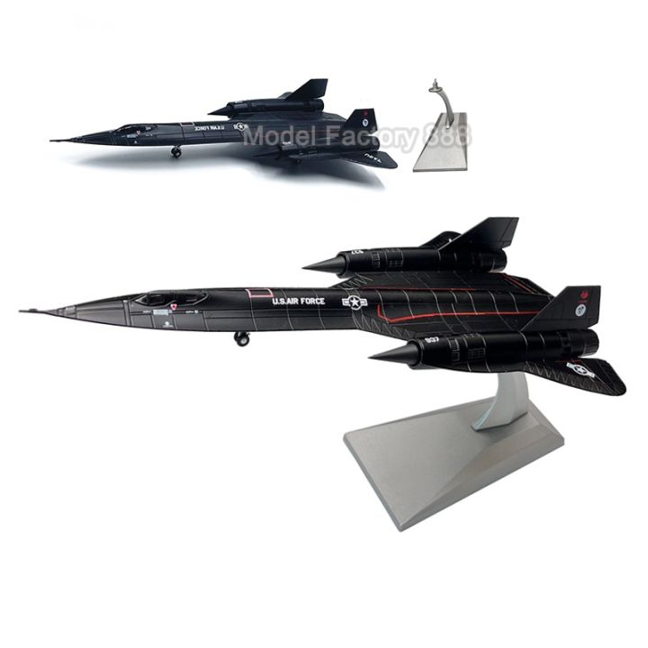 Diecast Metal 1:144 Scale SR-71 Fighter Jet SR71 Blackbird Airplane ...