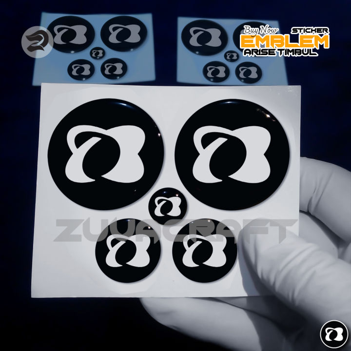 STIKER MOTOR TIMBUL EMBLEM LOGO OCITO PUTIH YAMAHA AEROX NMAX LEXI ...