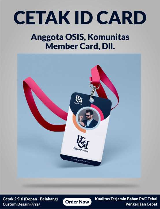 Cetak ID CARD Organisasi Sekolah (OSIS) | Lazada Indonesia