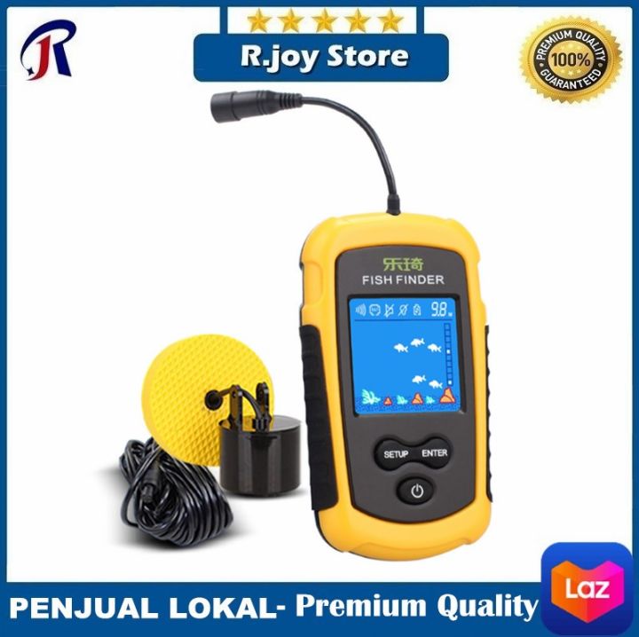 Fish Finder GPS Alat Pelacak Ikan Portable Sensor Sonar Range 100M with ...