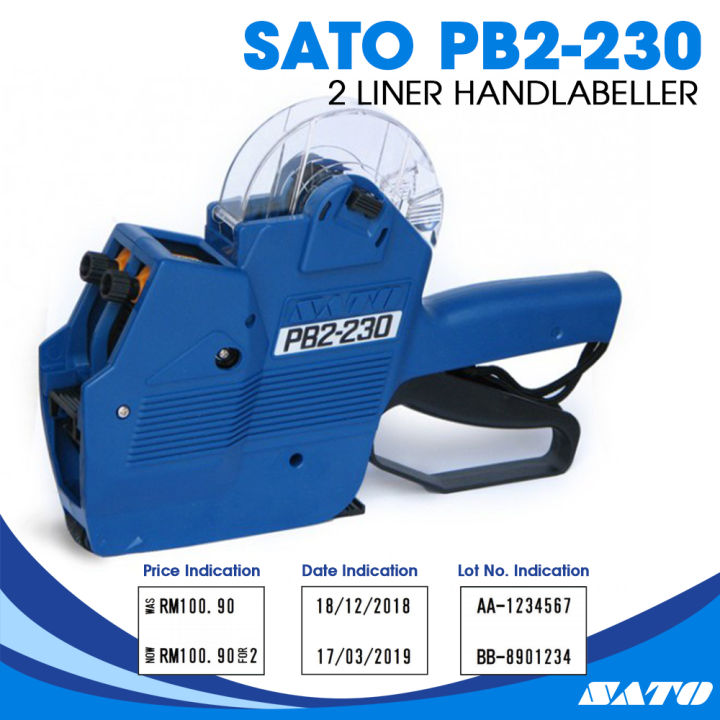 Sato PB2-230 2-Liner hand labeller | Lazada PH