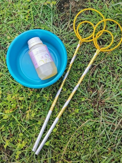 Giant Bubbles Game Wand Stick - Double Loop Small - Happiness Kit For ...