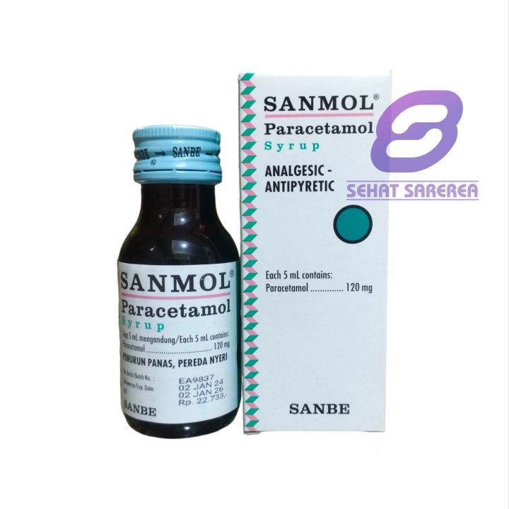 Sanmol Syrup 60ML Obat Demam Panas pada Anak dan Balita | Lazada Indonesia