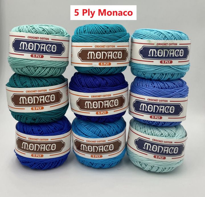 5 Ply Monaco Crochet Thread Shades of Blue, Green and Gray | Lazada PH