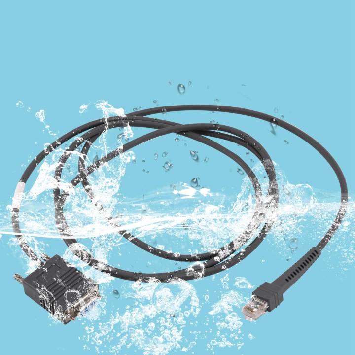 LS2208 RS232 Serial Cable CBA-R01-S07PAR for Symbol Barcode Scanner ...