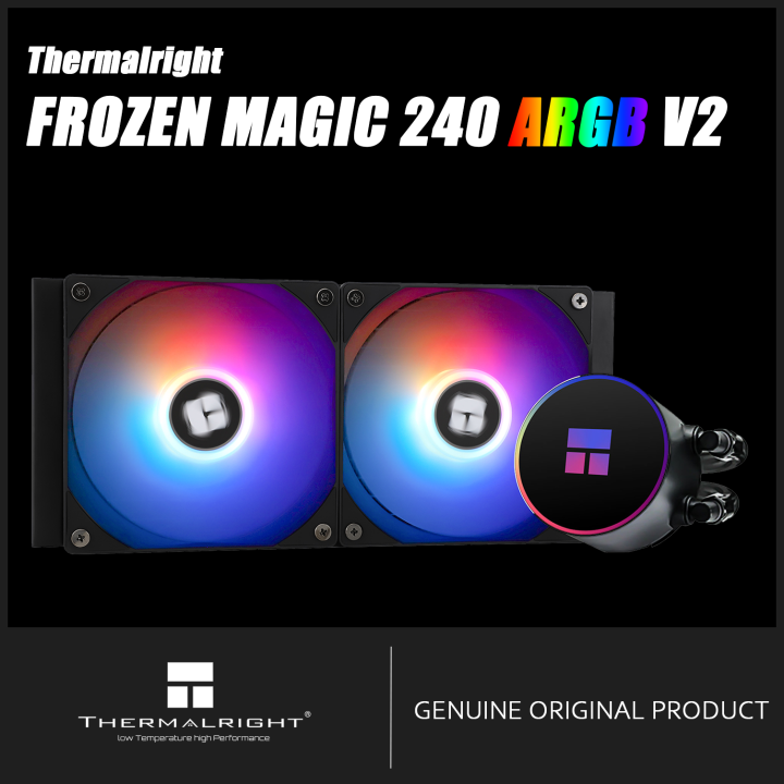 Thermalright FROZEN MAGIC 240 ARGB V2 BLACK&WHITE AIO CPU LIQUID COOLER ...