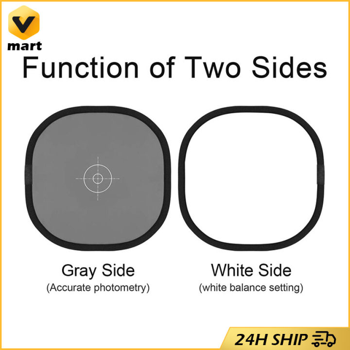 2in1 Grey White Balance Card 12'' 30CM 18% White Balance Card Mini Gray ...