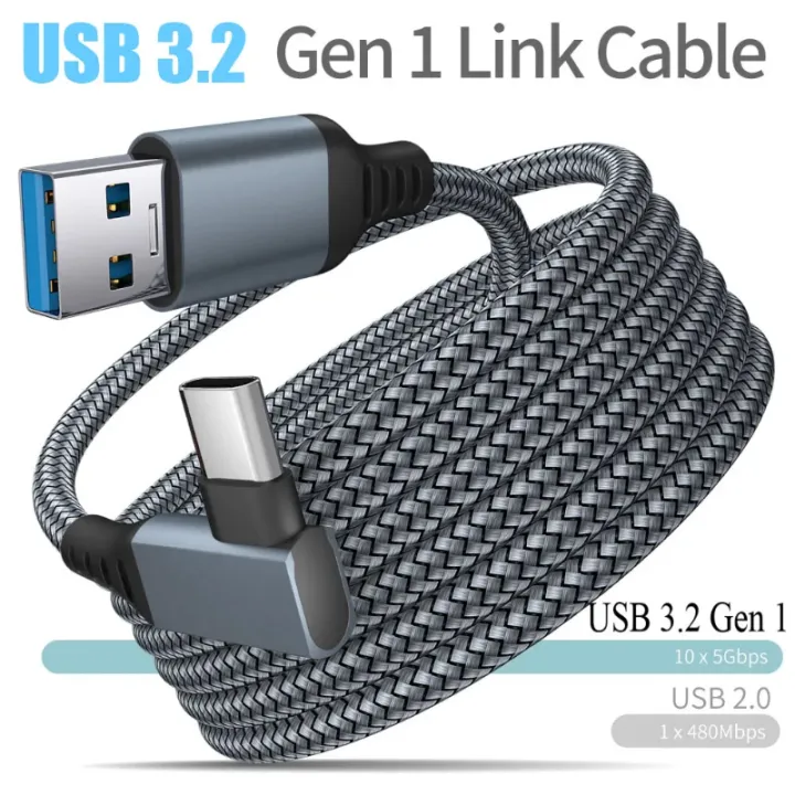 For Meta Quest 3 /2 Link Cable USB 3.2 Gen 1 for Oculus Link Cable Type ...