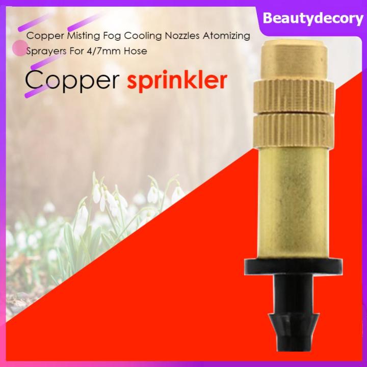 Copper Misting Nozzles Atomizing Sprayers Hose Garden Irrigation Sprinklers | Lazada PH