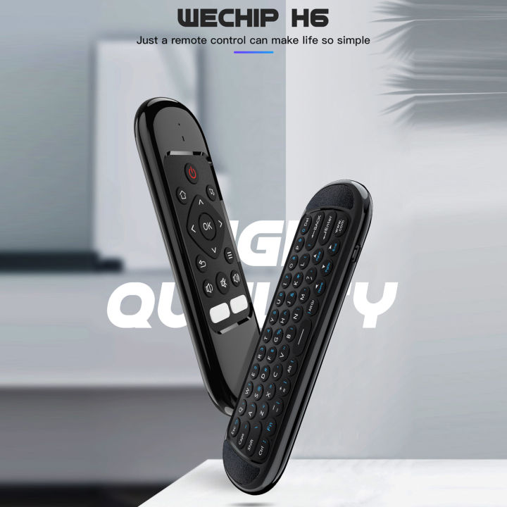 Wechip H6 Remote Control 2.4G Wireless Air Mouse Mini Keyboard IR ...