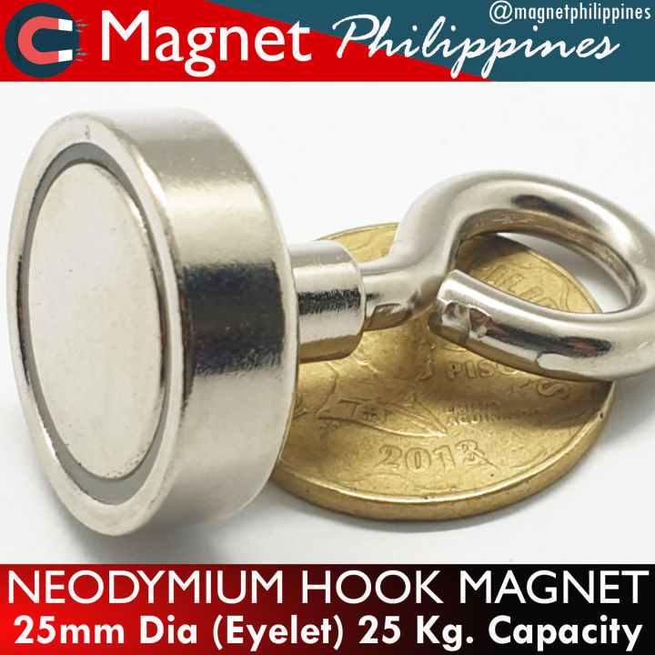 N52 Neodymium MAGNETIC EYELET Close Hook VARIATIONS ( E16mm / E20mm ...