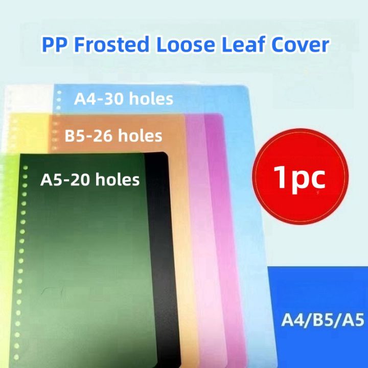 Binder Loose Plastic Face PP Frosted Refillable Covers Sheet ...