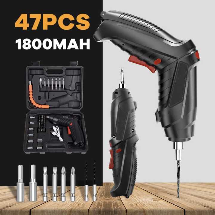 Mesin Bor Elektrik Tanpa Kabel - Tools Box Set All In One - Kunci Set ...