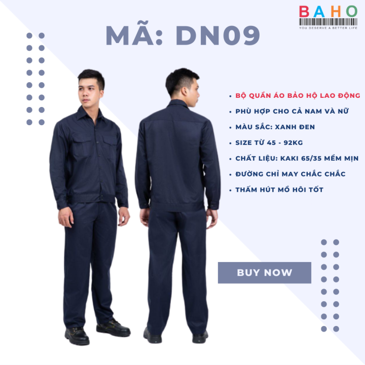 BỘ QUẦN ÁO BẢO HỘ LAO ĐỘNG MÀU XANH ĐEN VẢI BỀN ĐẸP GIÁ RẺ DÀNH CHO ...
