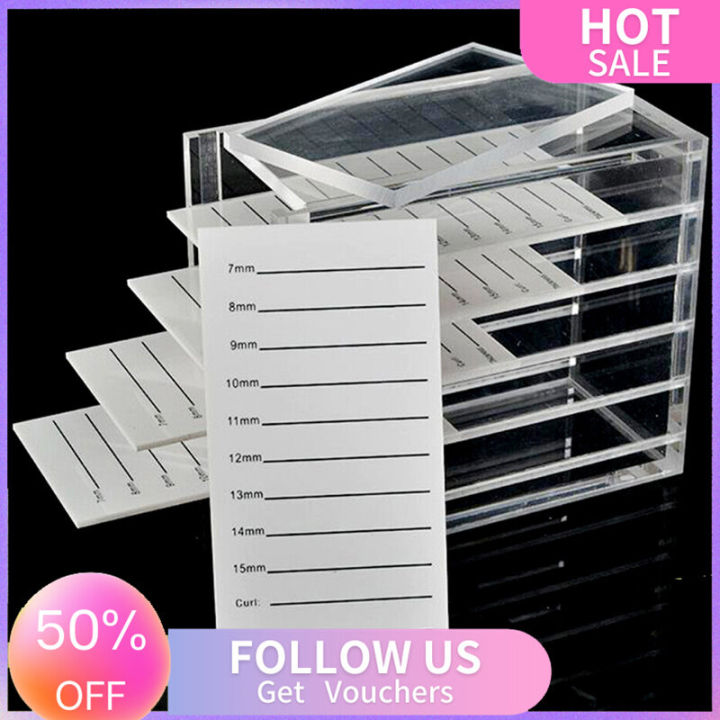 The Big Ups💕False Eyelashes Storage Box 5 Layers Acrylic Pallet Lash ...