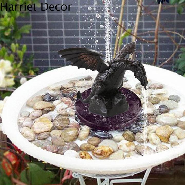 HARRIET DECOR Realistic Garden Fountain Dragon Statue Dragon Pattern ...
