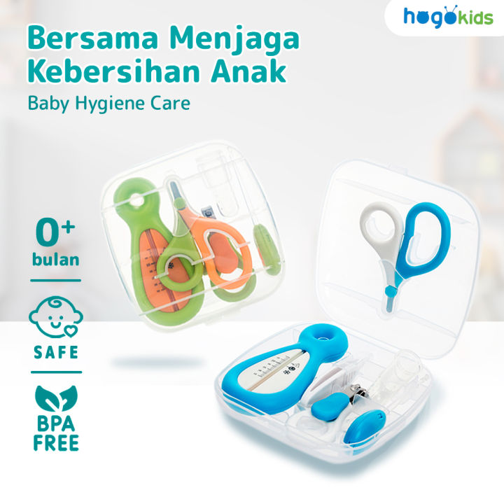 HOGOKIDS Hygiene Care Kit (Nail & Ear Care) | Perawatan Kuku dan Telinga Baby Bayi BPA FREE ...