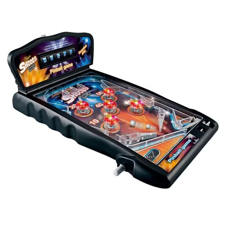 LED Music Mini Pinball Machine Arcade Cabinet Coin Operated Game Bartop ...