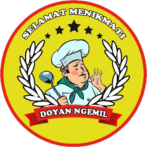 Cetak Sticker Glossy Cromo Desain Doyan Ngemil- Cetak Label Kemasan ...