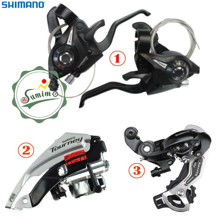 Groupset mini SHIMANO - Tay đề EF51 - Cùi đề TX35 - Sang dĩa TY500 ...