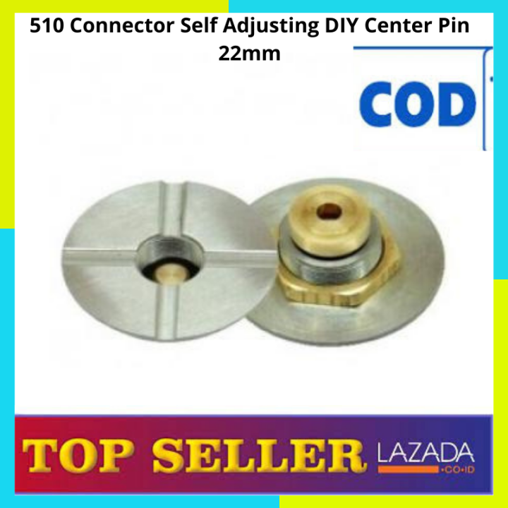 510 Connector Self Adjusting DIY Center Pin 22mm Konektor Rokok ...