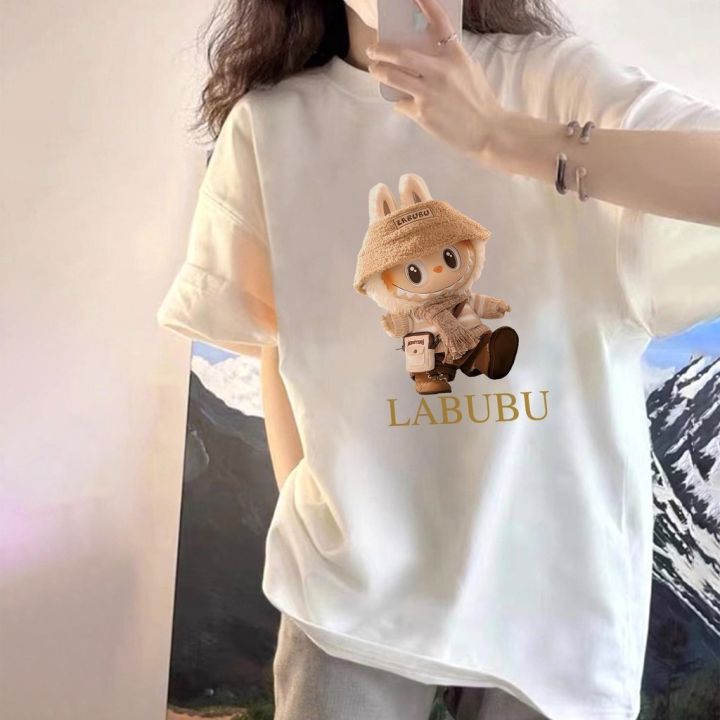 Ready to deliver new Labubu Pop Mart T-shirts Korean style, oversized ...