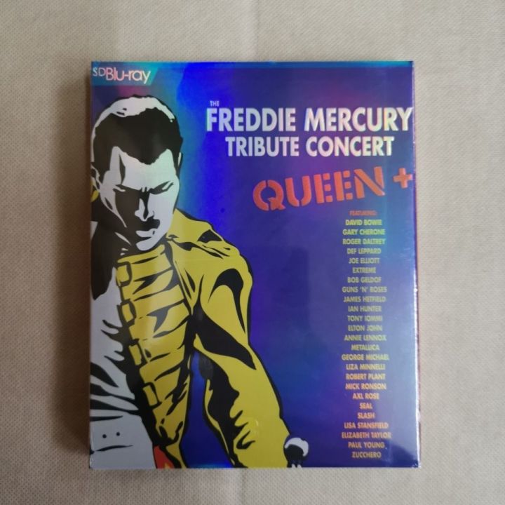 In memory of the Queen's lead singer Freddie Mercure concert Blu ray ...