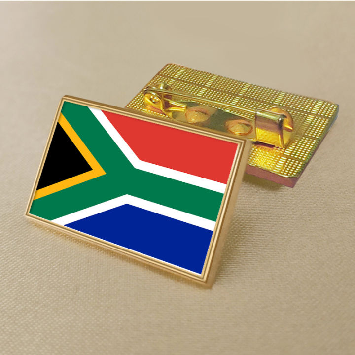 Republic of South Africa flag pin 2.5*1.5cm zinc die-cast PVC colour ...