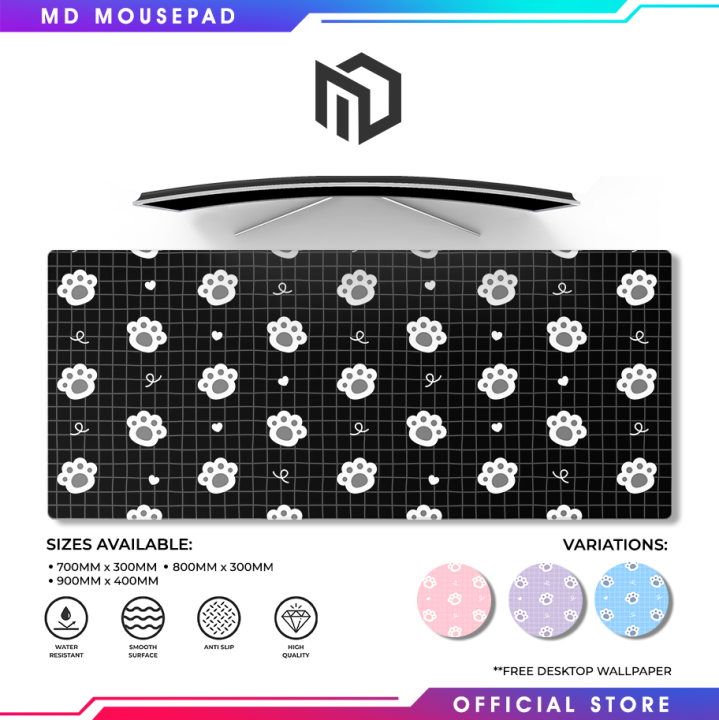 MD Mousepad | Petto Paw | Extended Mousepad | Large Gaming Mousepad ...