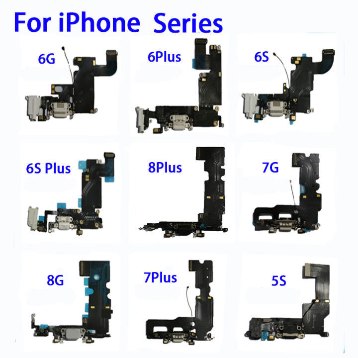Charging Port Board Flex for iPhone 5s 6 6s 7 8 Plus X XS Max XR ...
