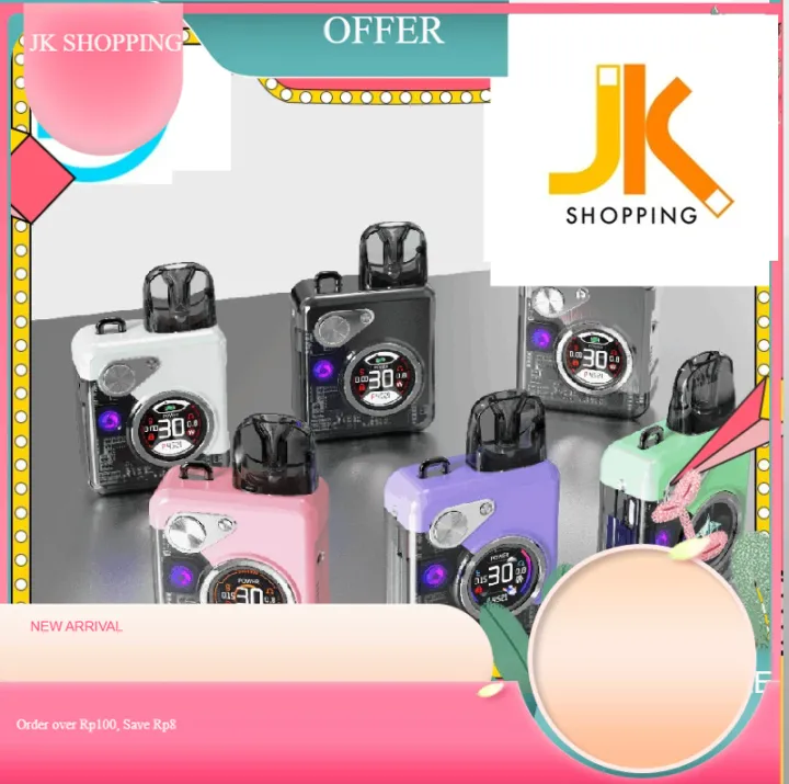 JK SHOP JELLYBOX NANO 4 COVER BATTERY INCLUDE 1400MAH 30W 2ML CAPACITY ...