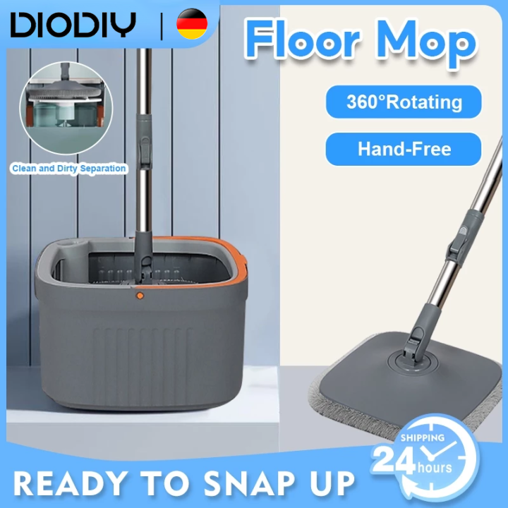 DIODIY Magic Spin Mop Tornado Rotating Mop With Bucket 360 Wet & Dry ...